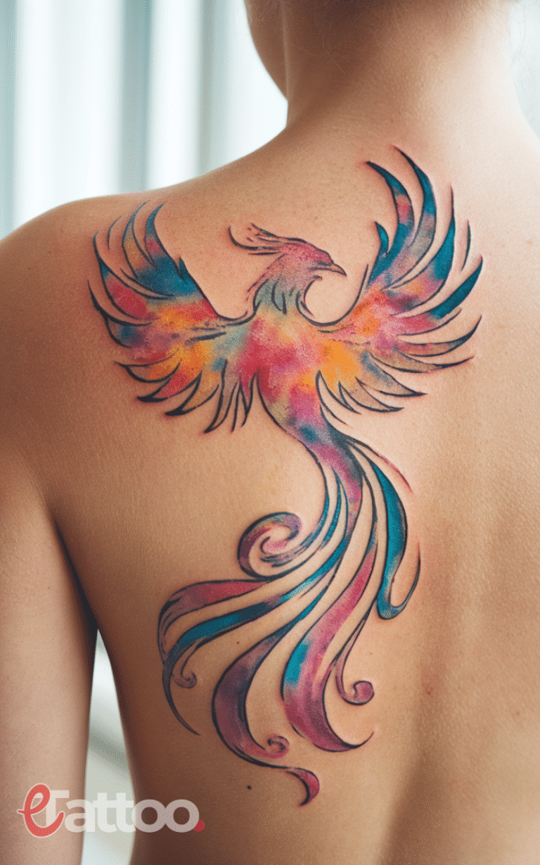 12 Stunning Phoenix Back Tattoos You’ll Love - ETattoo