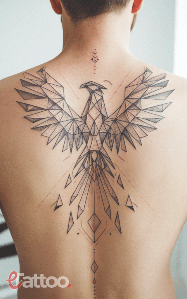 12 Stunning Phoenix Back Tattoos You’ll Love - ETattoo