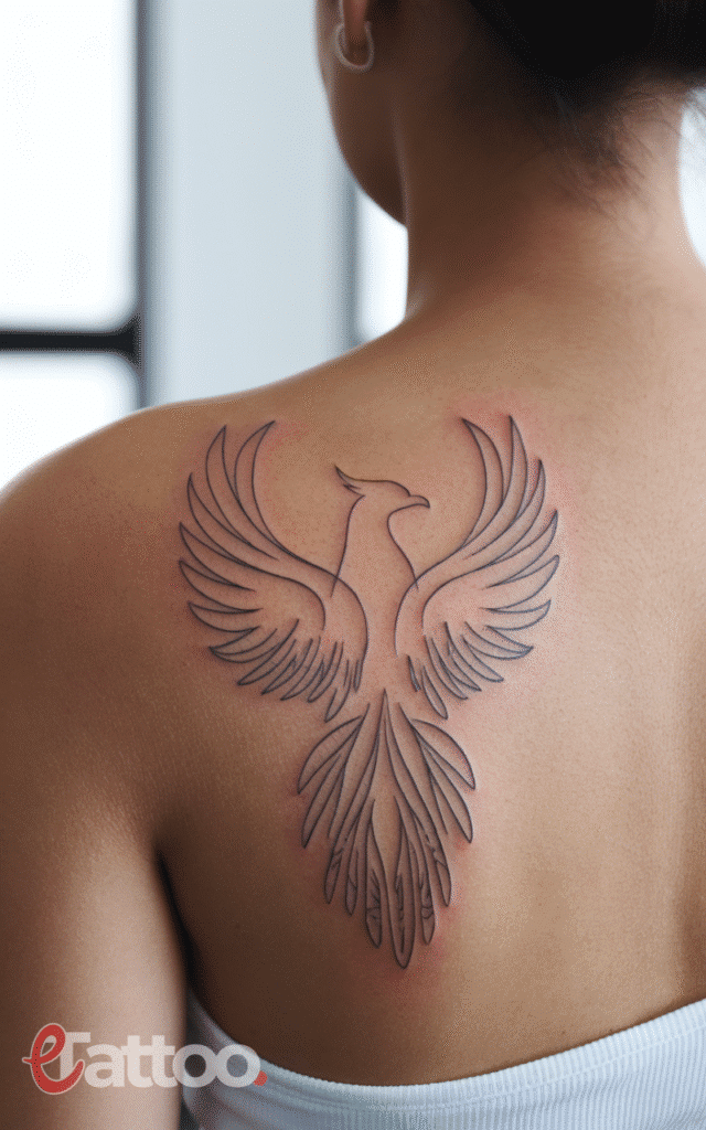12 Stunning Phoenix Back Tattoos You’ll Love - ETattoo